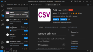 Visual Studio CodeでCSVを効率的に編集する方法 – COMMAND LAB -TECH