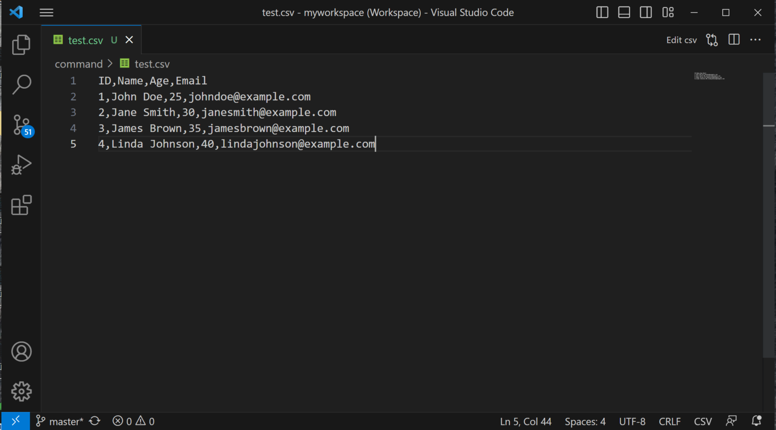 Visual Studio CodeでCSVを効率的に編集する方法 – COMMAND LAB -TECH