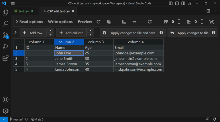 Visual Studio CodeでCSVを効率的に編集する方法 – COMMAND LAB -TECH