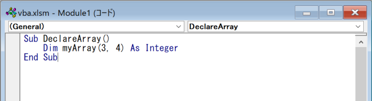 【VBA】2次元配列｜サンプルコード多数 – COMMAND LAB -TECH
